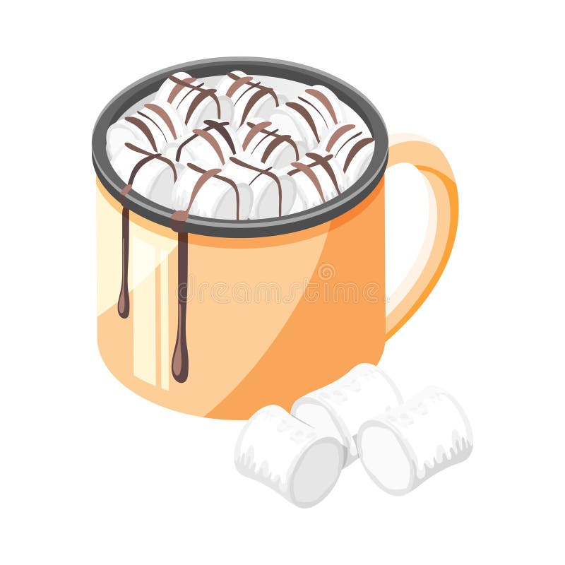 Isometric Cocoa Cup stock vector. Illustration of shop - 267430910
