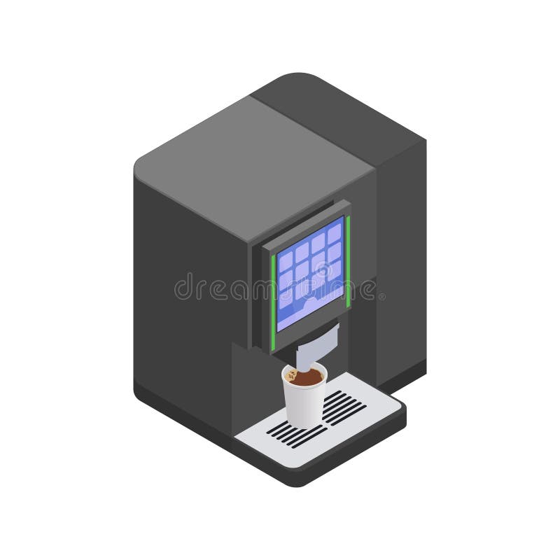 Isometric Coffee Shops Set stock vector. Illustration of concept - 97308270