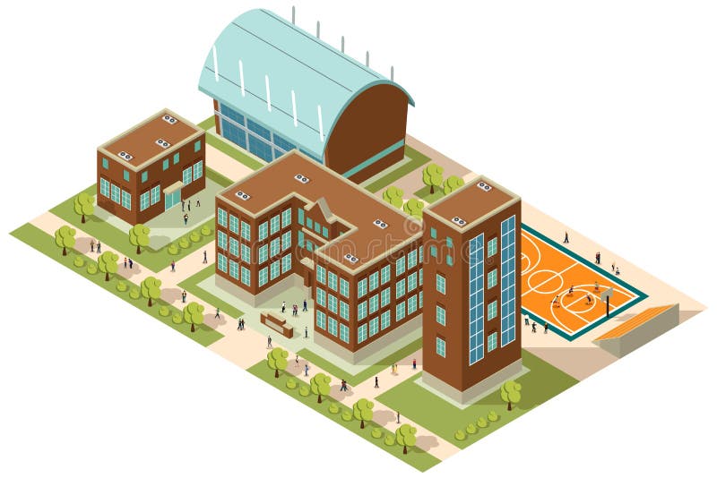 Campus Stock Illustrations – 22,014 Campus Stock Illustrations, Vectors ...