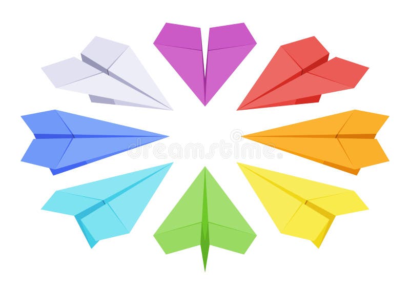 Isometric Colored Paper Planes Stock Illustrations – 10 Isometric ...