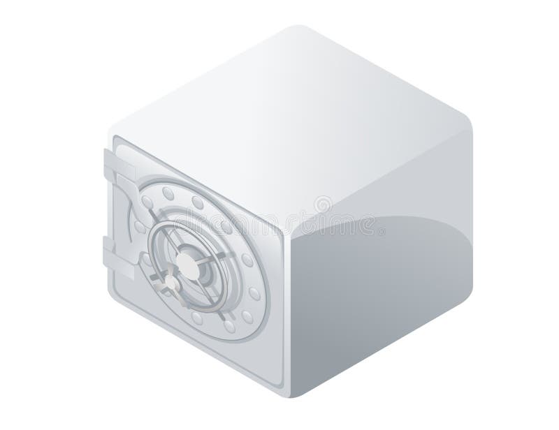 Isometric Compact Security Safe with a Round Mechanical Lock. Light ...