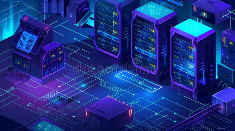 An Isometric Concept of a Date Center with Racks, a Virtual ...