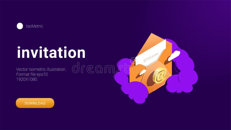 Isometric Concept Digital Marketing Stock Vector - Illustration of ...