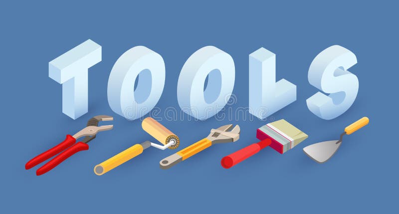 Tools for building stock vector. Illustration of hollow - 36330055