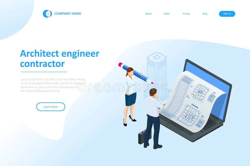 Isometric Construction Project Management, Architectural Project ...