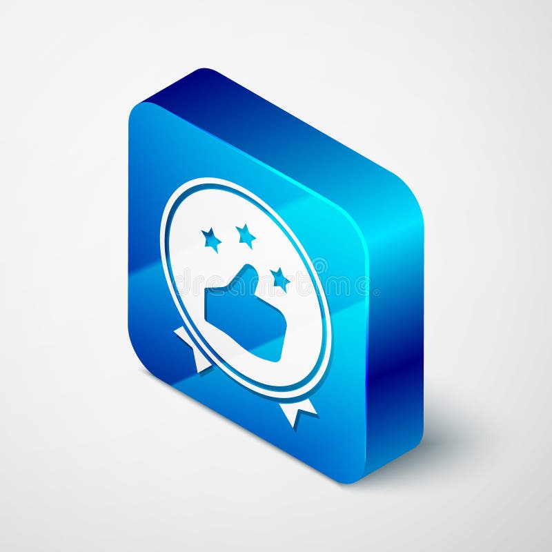 Isometric Consumer or Customer Product Rating Icon Isolated on Grey ...