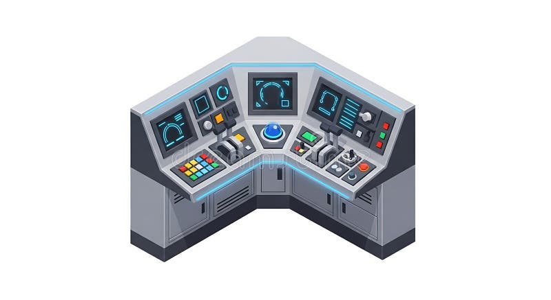 Isometric Control Panel Stock Illustrations – 3,002 Isometric Control ...