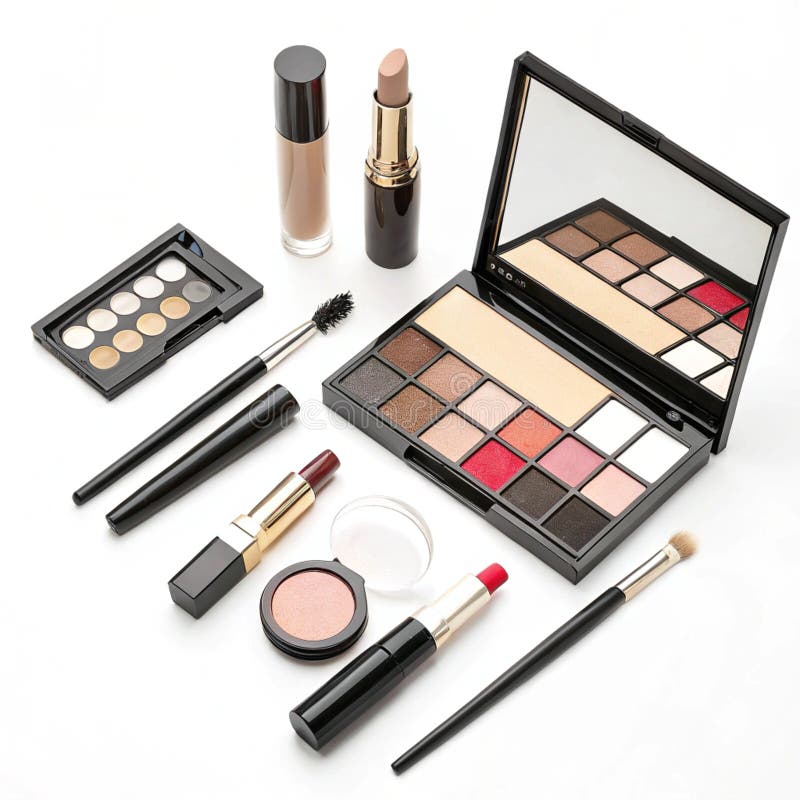 Isometric Cosmetics Elements Collection Isolated on White Background ...