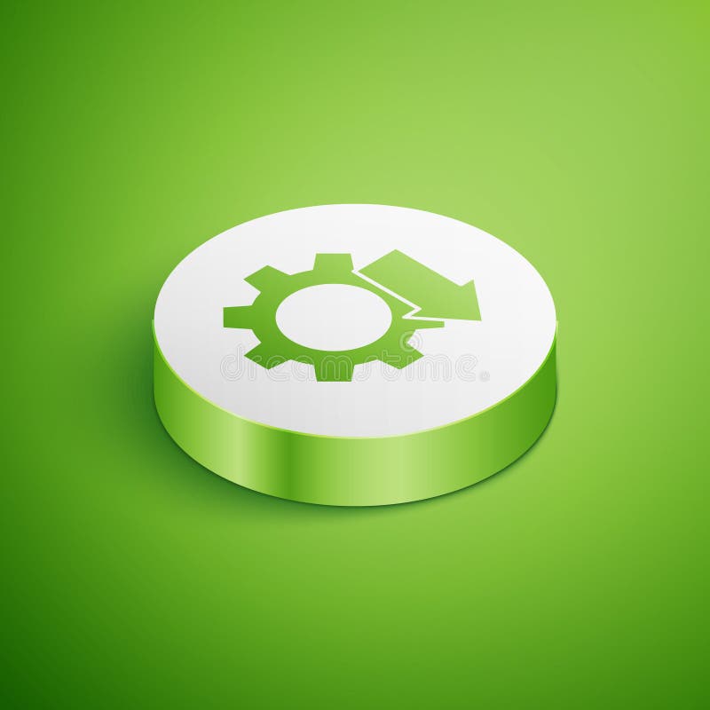 Green Cost Reduction Icon On Blue Background. Abstract Circle Random ...