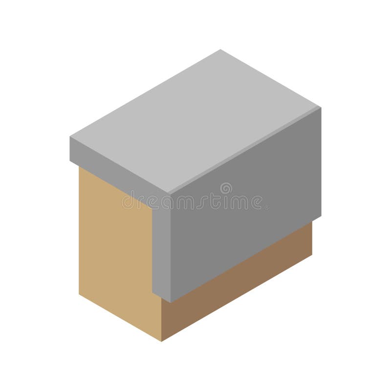 Isometric Counter Icon stock vector. Illustration of commercial - 223985732