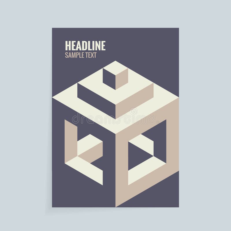 A4 Vector Isometric Cover Design Template Stock Illustrations – 603 A4 ...