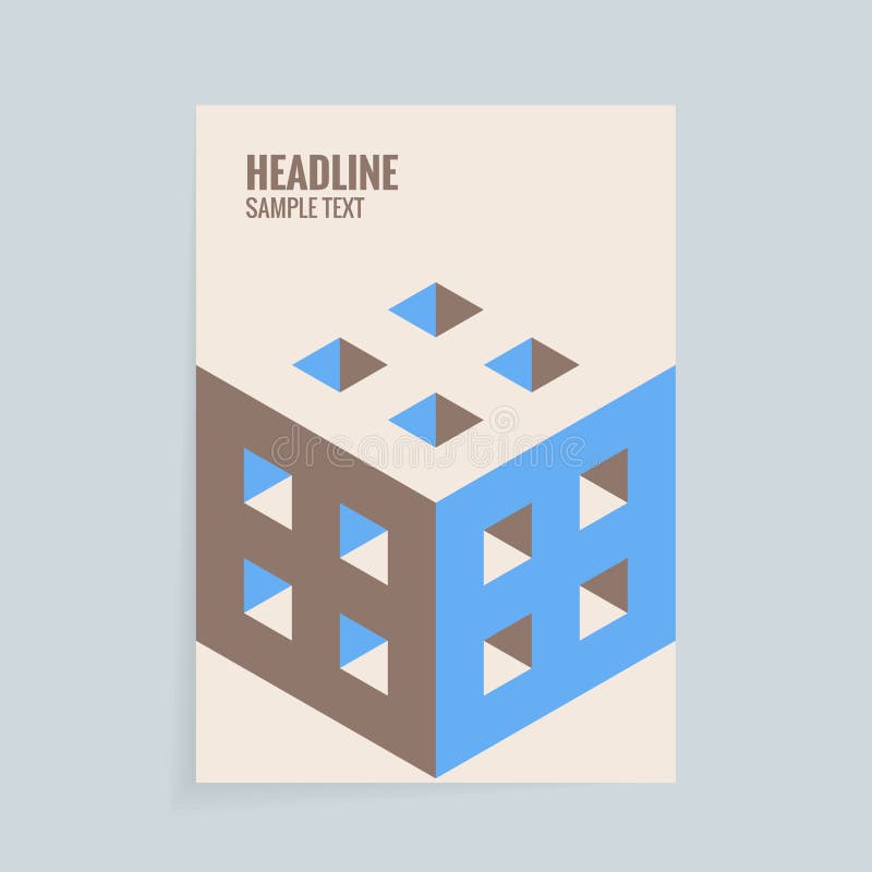 A4 Vector Isometric Cover Design Template Stock Illustrations – 603 A4 ...