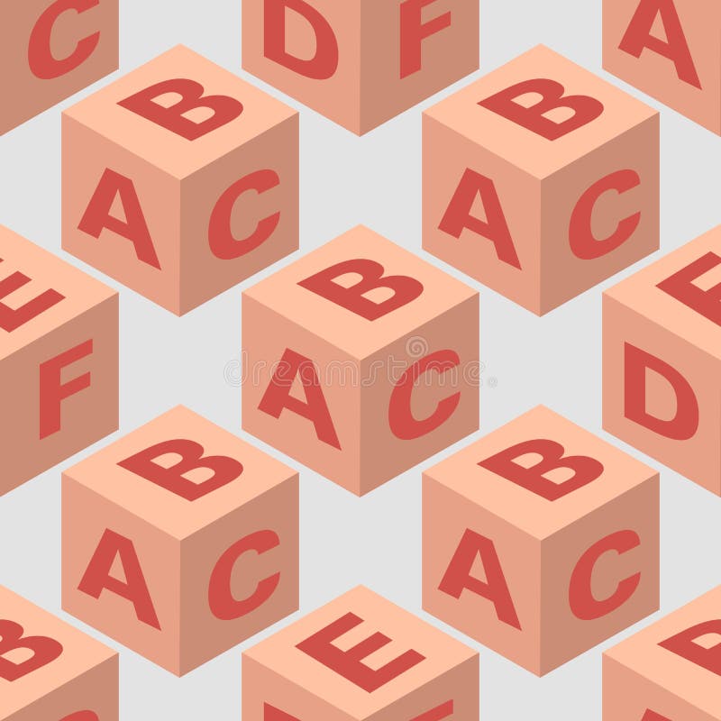 Isometric Cube Block Seamless Pattern Stock Vector - Illustration of ... Isometric Cube Block Seamless Pattern Stock Vector - Illustration of ...