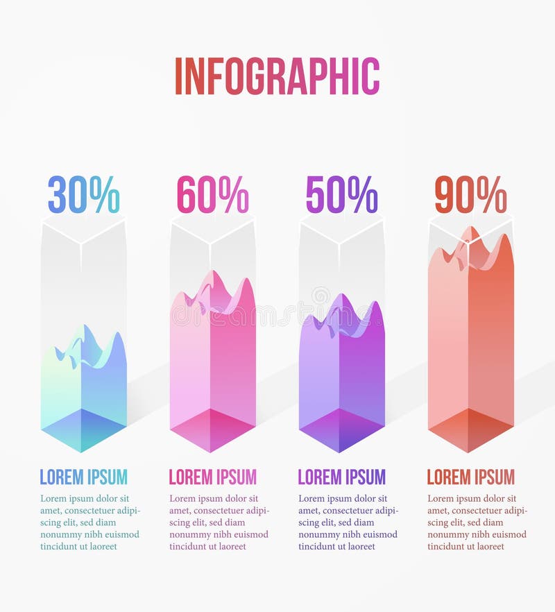 Isometric Cube Info Graphic. Data Visualization Template. Business ...