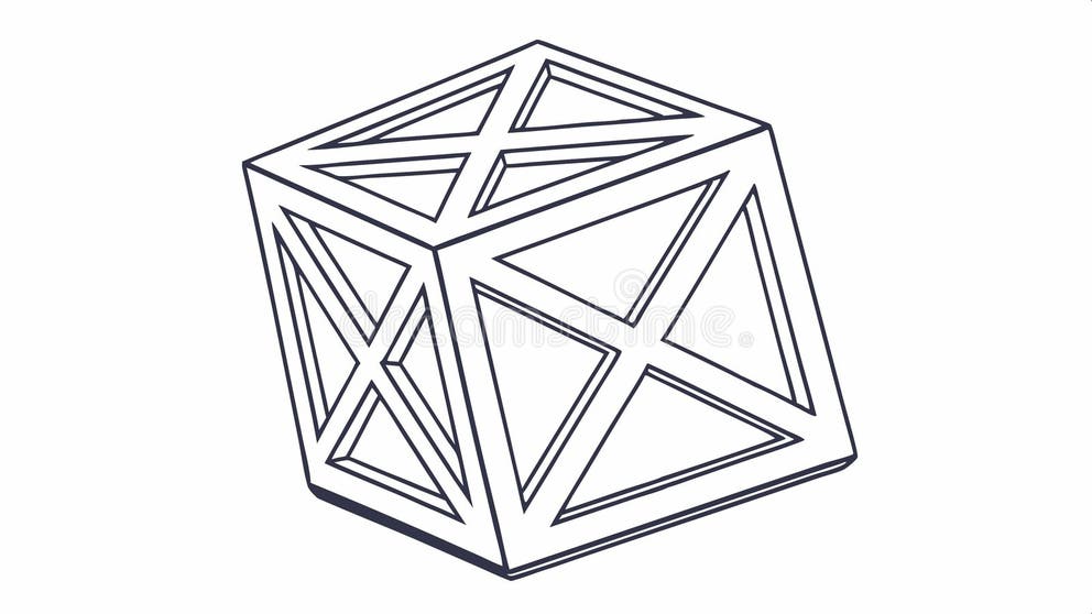 Isometric Cube, Solid Geometric Shape for 3D Modeling and Design ...
