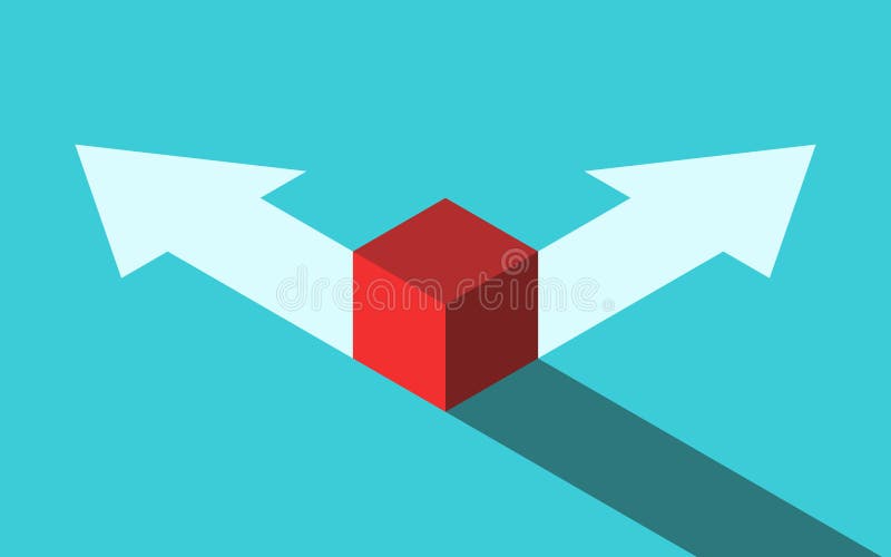 Isometric Cube, Two Options Stock Vector - Illustration of cube, blue ...