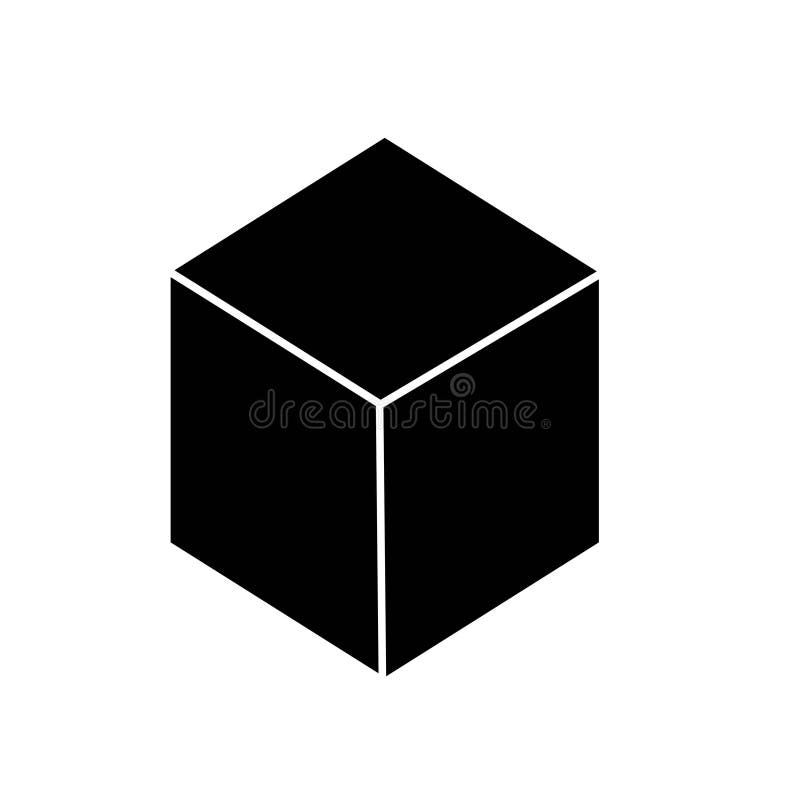 Cube Icon. in Trendy Design Vector. Vector Illustration on White ...