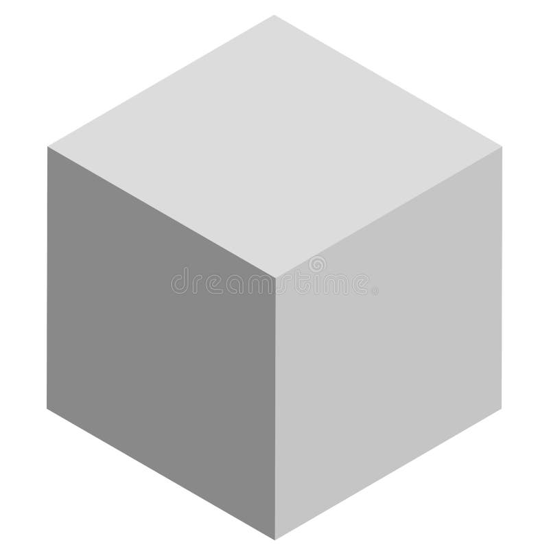 Isometric Cube Vector Icon, Symbol Stock Vector - Illustration of ...