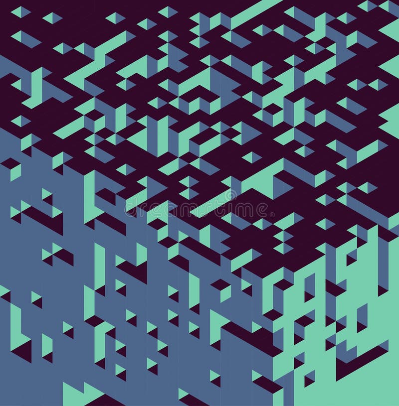 Isometric Cubes Architecture Stock Vector - Illustration of square ...