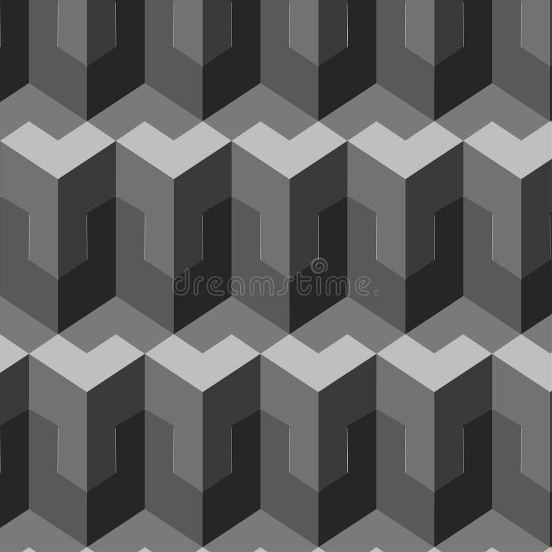 Isometric Cubes Seamlessly Repeatable Pattern. 3D Background Stock Vector - Illustration of ...