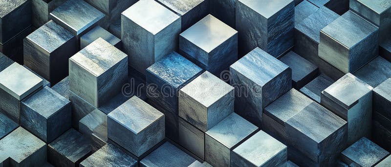Isometric Cubes A Three Dimensional Pattern Of Interlocking Cubes Creating A Dynamic Geometric