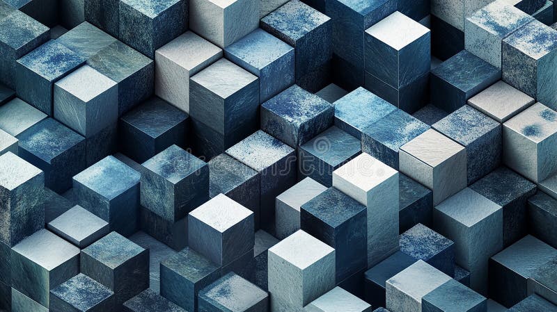 Isometric Cubes A Three Dimensional Pattern Of Interlocking Cubes