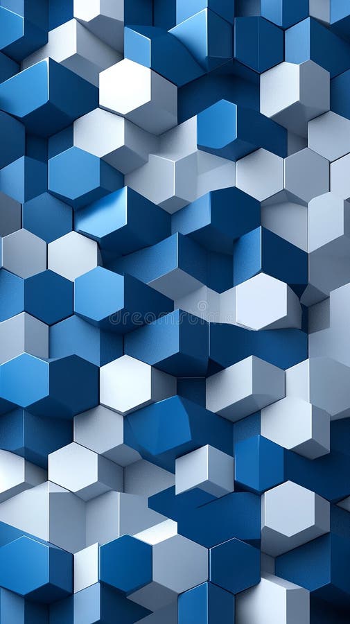 Isometric Cubes A Three Dimensional Pattern Of Interlocking Cubes