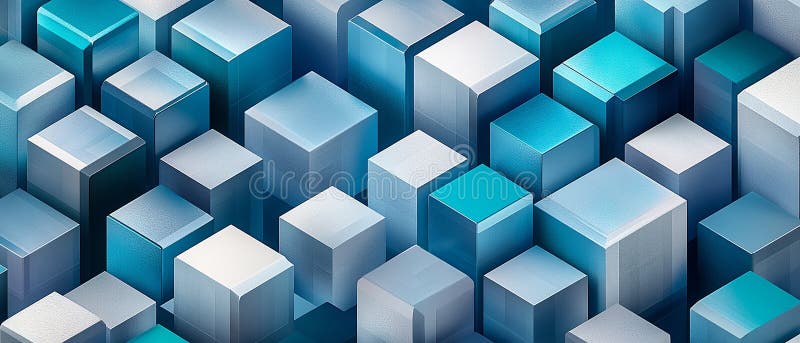 Isometric Cubes A Three Dimensional Pattern Of Interlocking Cubes Creating A Dynamic Geometric