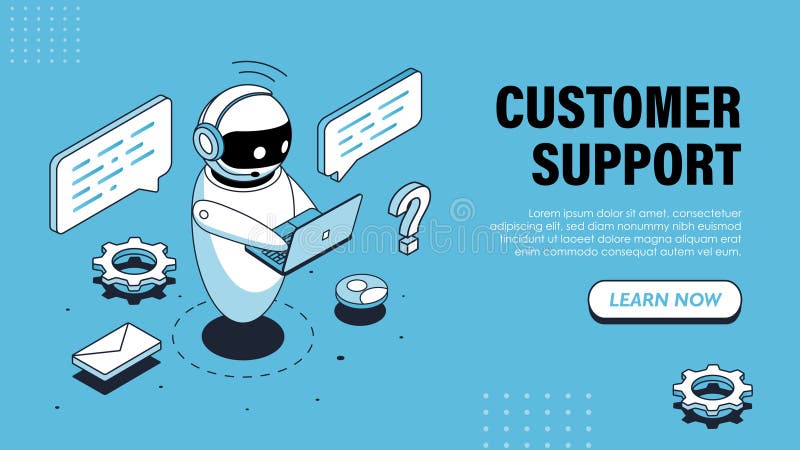 Isometric Customer Support Vector Poster Stock Vector - Illustration of ...