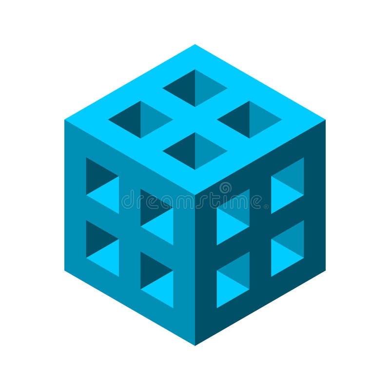 Isometric 3D Cube Logo Design Template. Construction, Architecture ...