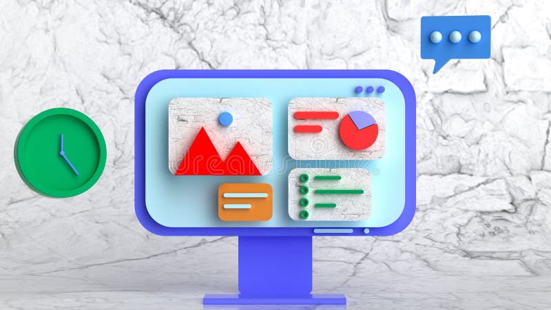 Isometric 3d Financial Graph Stock Illustration - Illustration of ...