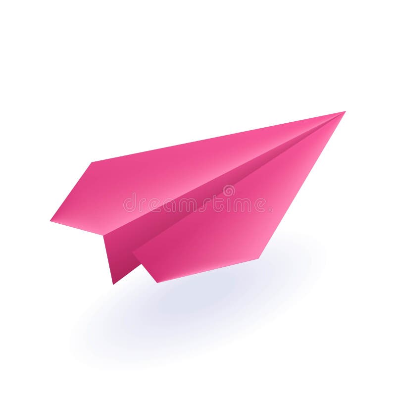 Isometric 3D Icon Paper Airplane is a Symbol for Sending a Letter ...