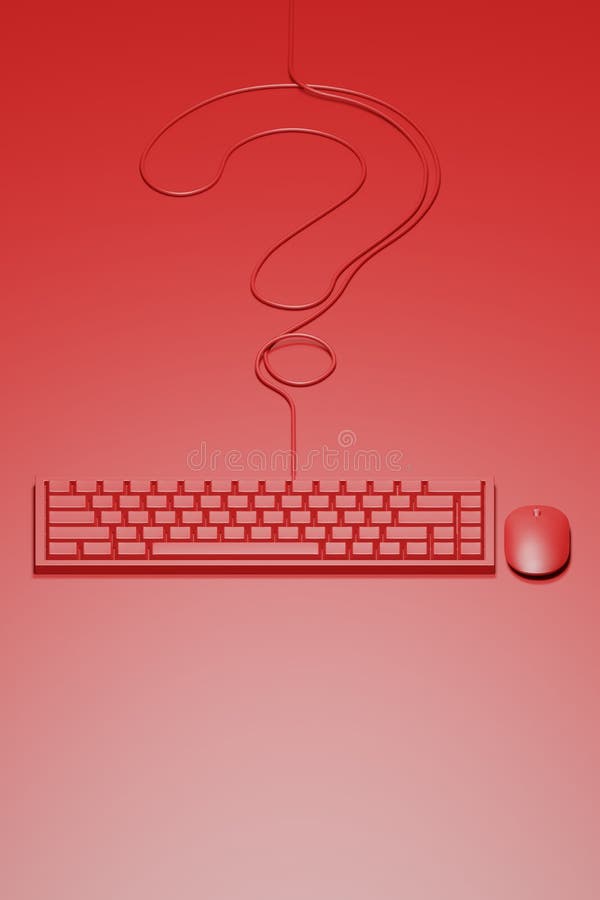 Question Mark Computer Mouse Stock Illustrations – 527 Question Mark ...