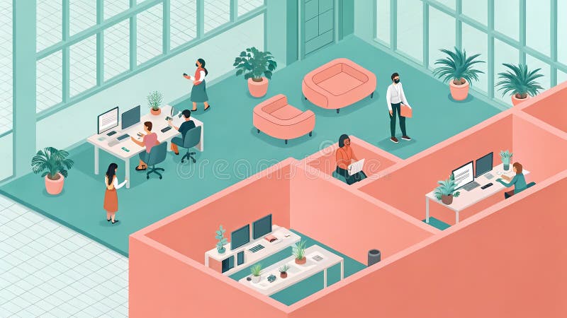 Tiny Tech Startup Office Stock Illustrations – 12 Tiny Tech Startup ...