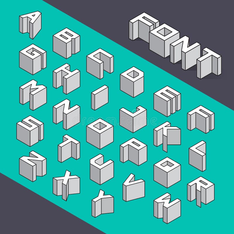 3d type font stock illustration. Illustration of dimensional - 75018326