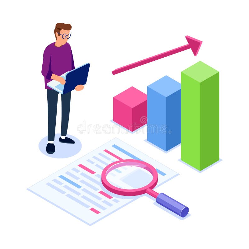 Isometric Data Analysis Concept. Handling Large Amounts of Data Stock ... Isometric Data Analysis Concept. Handling Large Amounts of Data Stock ...