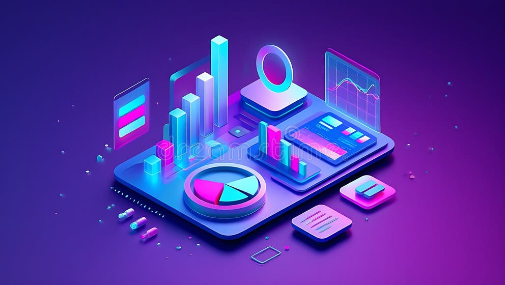 Isometric Data Visualization Stock Illustrations – 7,938 Isometric Data ...