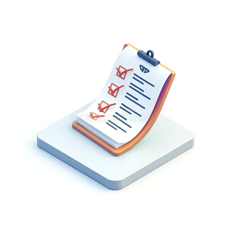 An Isometric Depiction of Colorful Compliance Report Icon Stock ...