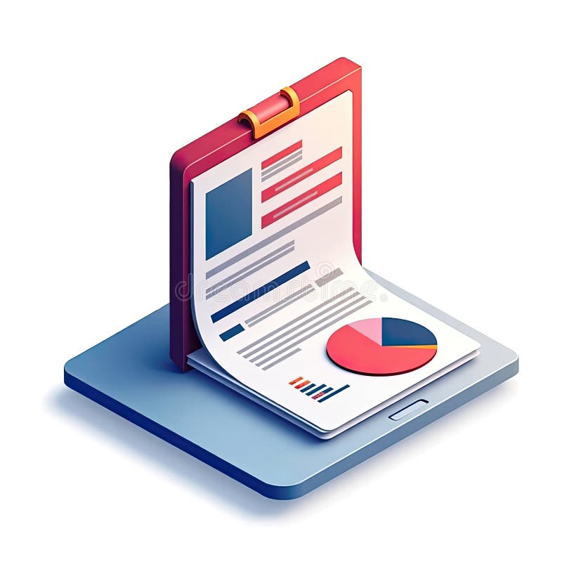 An Isometric Depiction of Colorful Incident Report Icon Stock ...