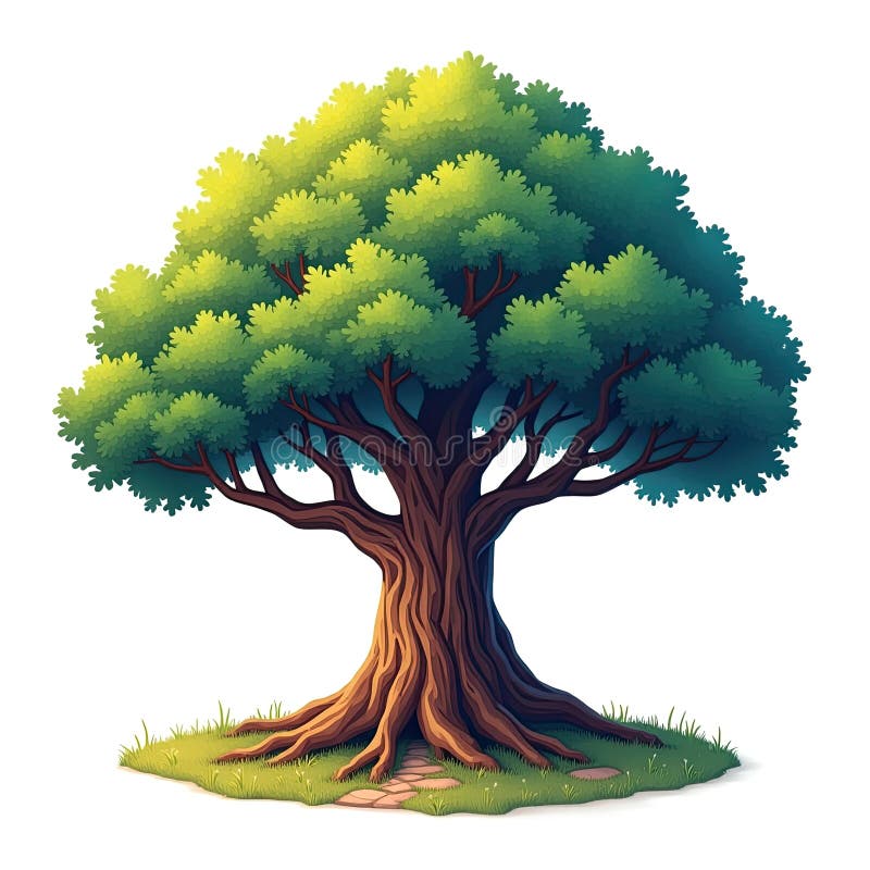 Isometric Depiction of Community Tree Icon Stock Illustration ...