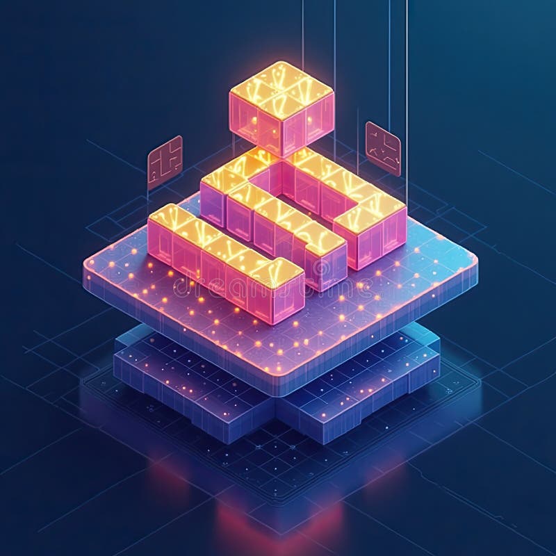 Isometric Depiction of Electrical Component Stock Illustration ...