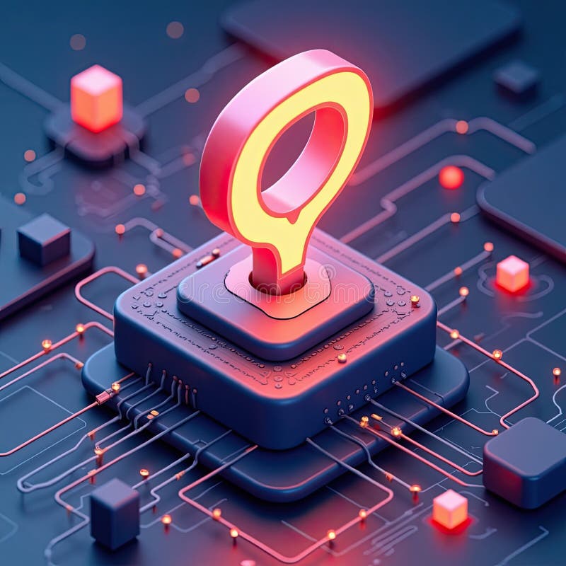 Isometric Depiction of Electrical Component Stock Illustration ...