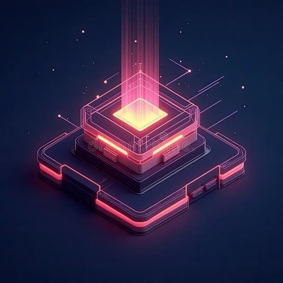 Isometric Depiction of Electrical Component Stock Illustration ...