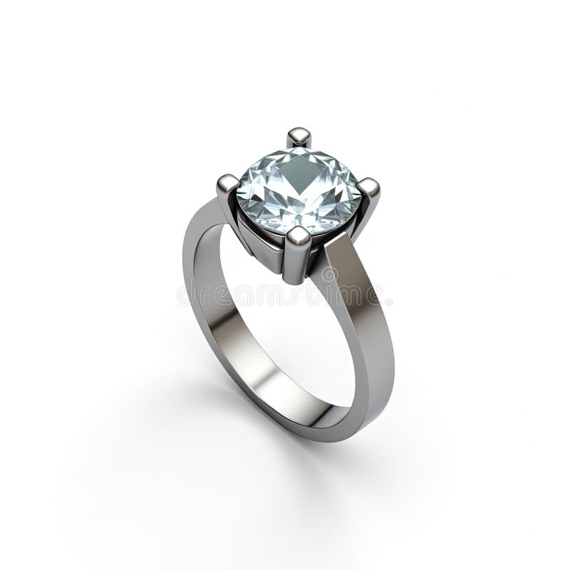 An Isometric Depiction of a Engagement Ring Stock Illustration ...