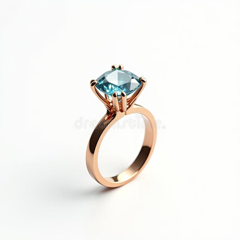 An Isometric Depiction of a Engagement Ring Stock Illustration ...