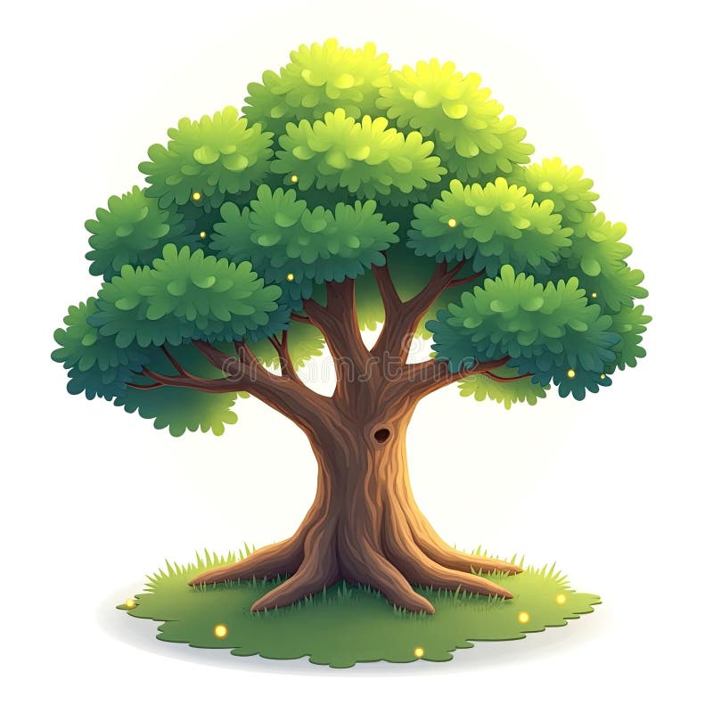 An Isometric Depiction of Healing Tree Icon Stock Illustration ...
