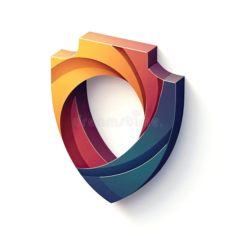 An Isometric Depiction of Human Rights Shield Icon Stock Illustration ...