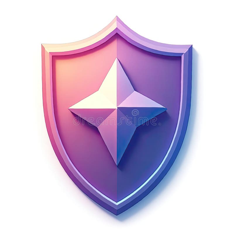 An Isometric Depiction of Prevention Shield Icon. Stock Illustration ...