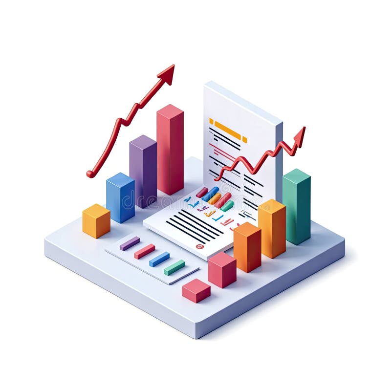 An Isometric Depiction of Risk Assessment Icon Stock Illustration ...