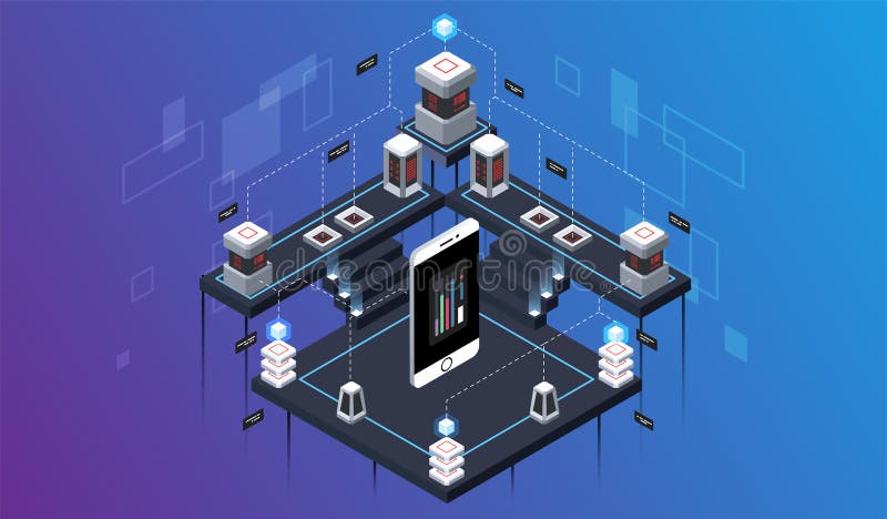 Isometric Design Concept Virtual Reality And Augmented Reality